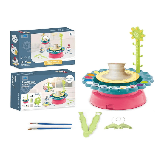 Toy. Sunflower pottery machine